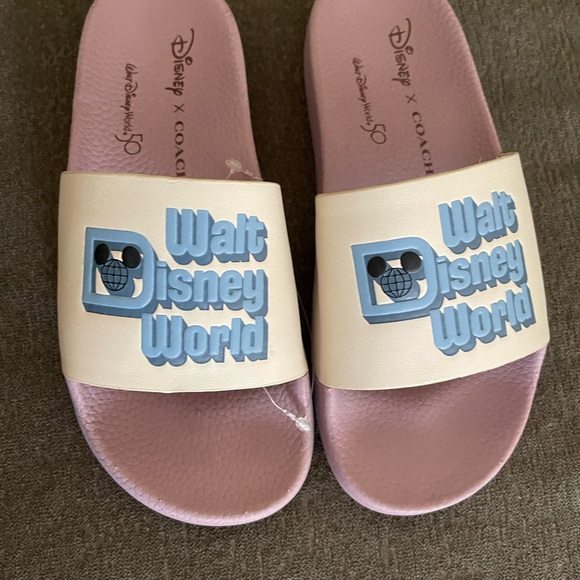 Coach | Shoes | Coach Disney Parks Walt Disney World Motif Sports Slide ...